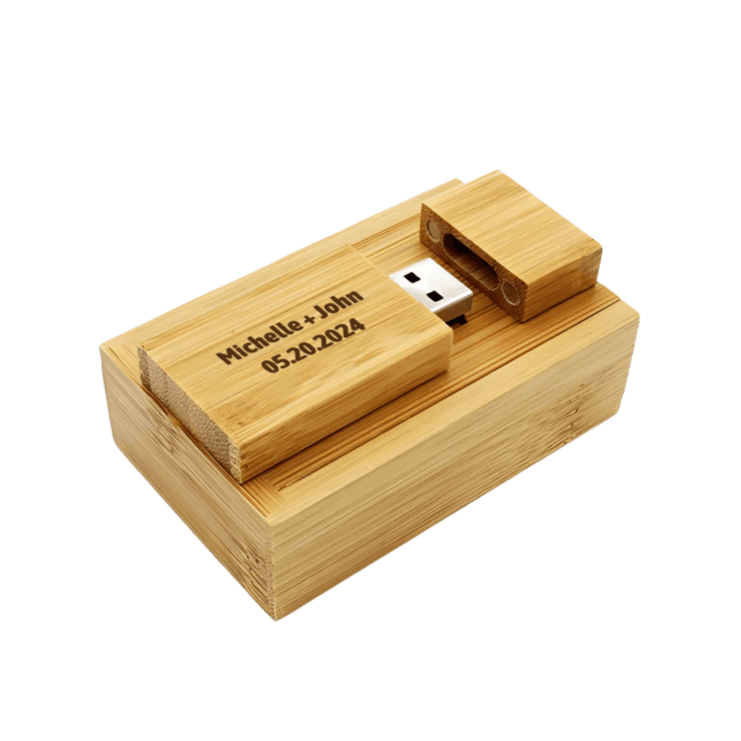 Personalized Engraved Wooden USB Flash Drive – Custom Name 16GB Wood ...
