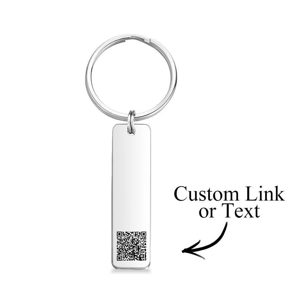 Custom Engraved QR Code keychains - MadeMine Custom Drop Shipping