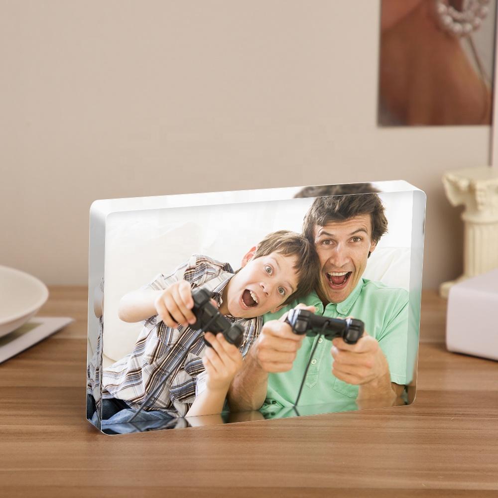 Custom Acrylic Block Photo Frame Desktop Picture Frame Plaque ...