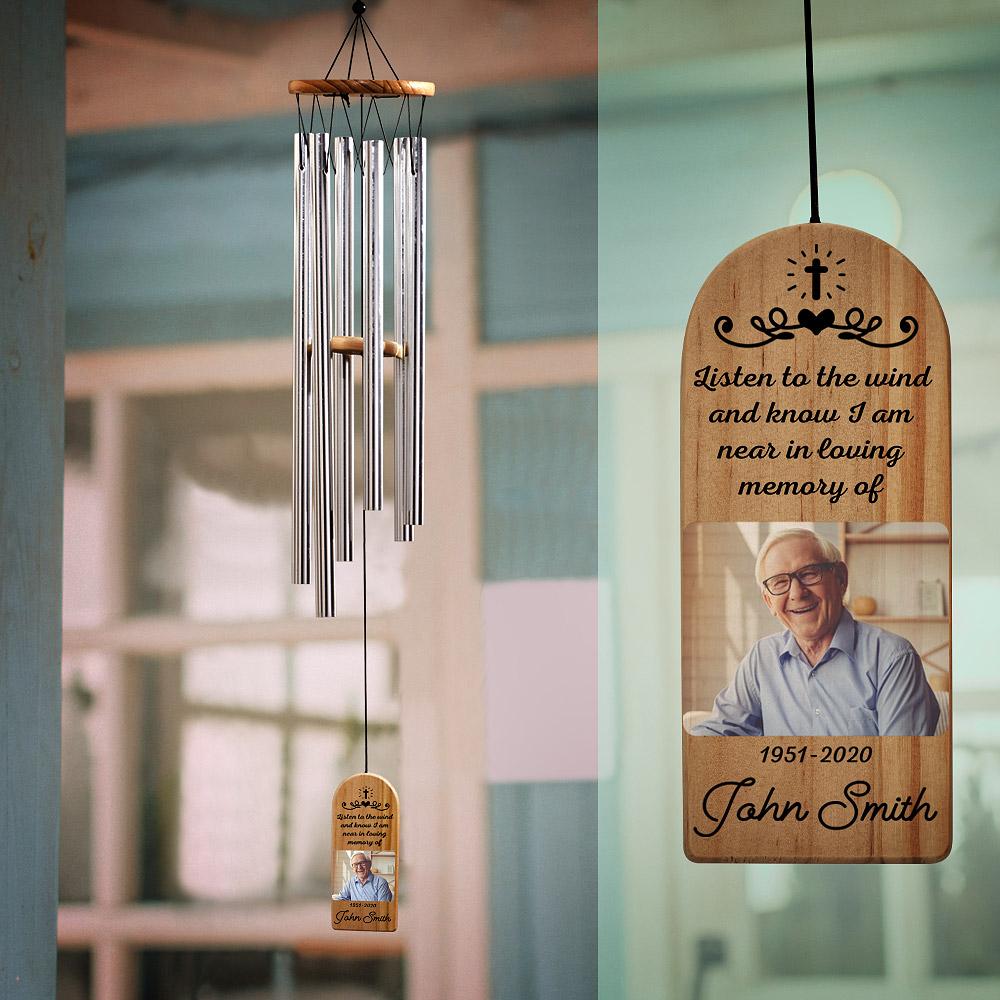Personalized Memorial Wind Chimes Custom Tribute Wind Chime - MadeMine ...