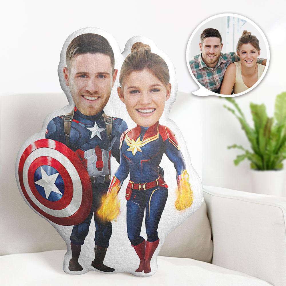 Valentine's Day Gift Custom Photo Pillow Personalized Superhero Pillow ...