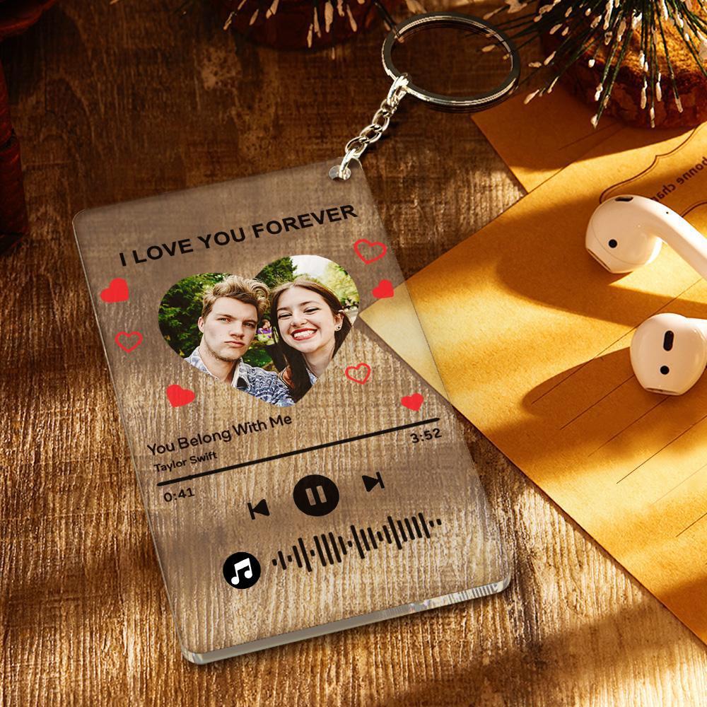 Custom Photo I am In Love Spotify Code Plaque Scannable Music ...