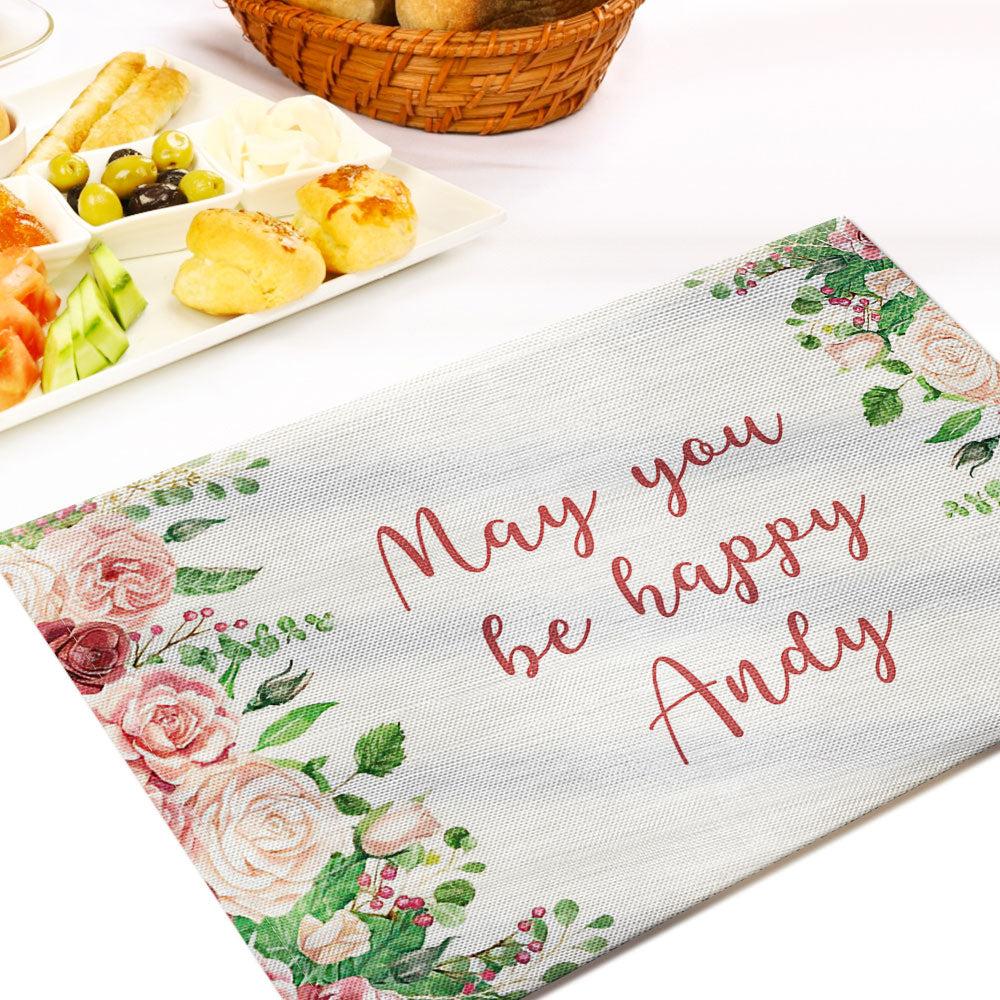 Custom Brunch Placemat Personalized Rectangle Placemat Table ...