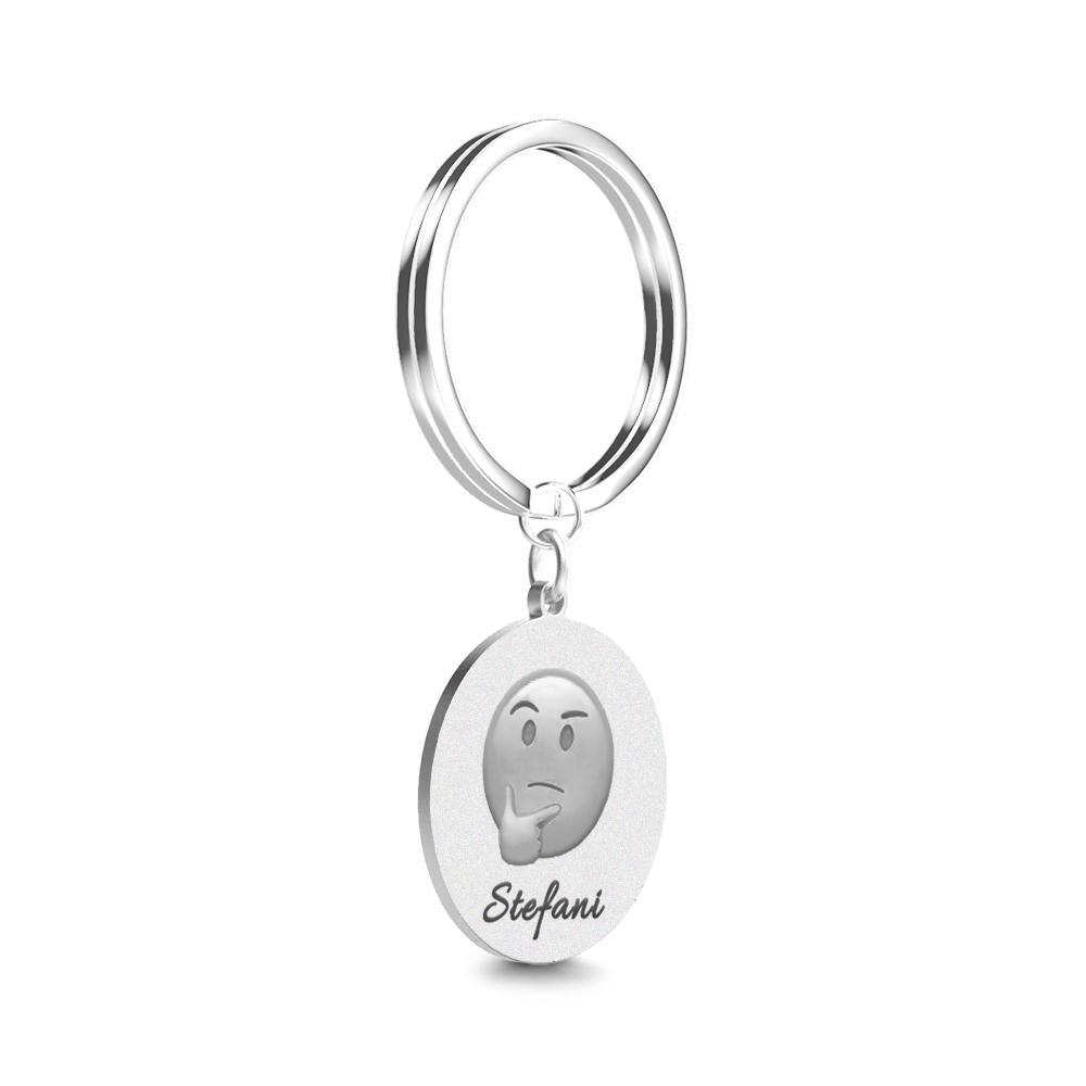 Emoji Keychain, Custom Keychain, Personalized Emoji Funny Gifts, Cool ...