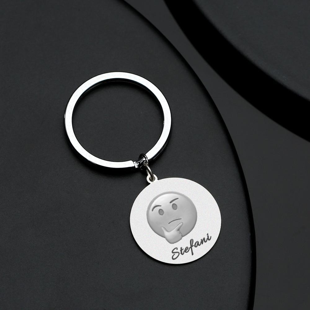 Emoji Keychain, Custom Keychain, Personalized Emoji Funny Gifts, Cool ...