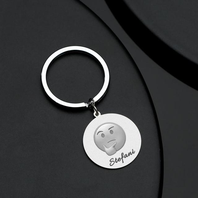 Emoji Keychain, Custom Keychain, Personalized Emoji Funny Gifts, Cool ...