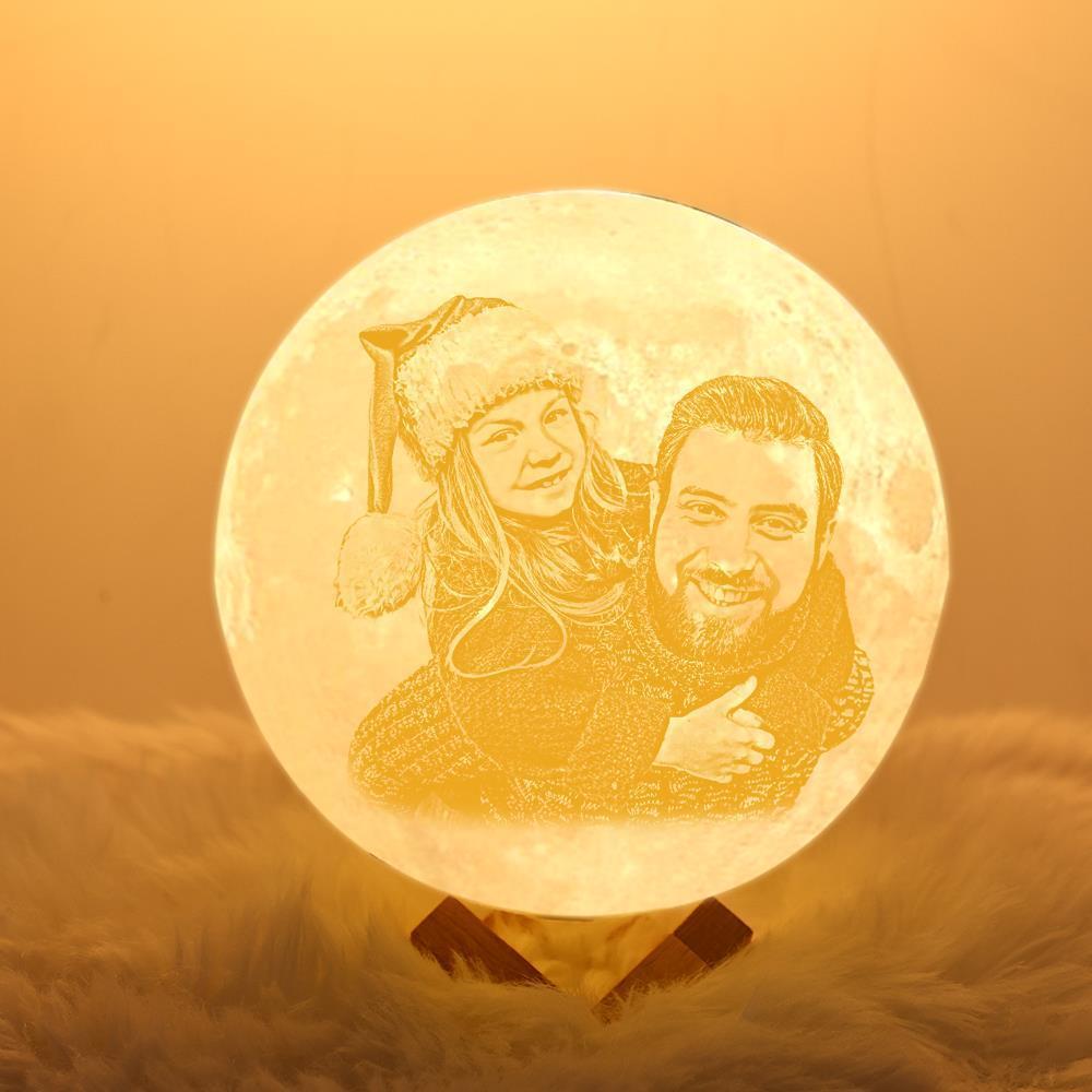 Custom 3D Printed Photo Lunar Light Moon Lamp - Perfect Christmas Gift ...