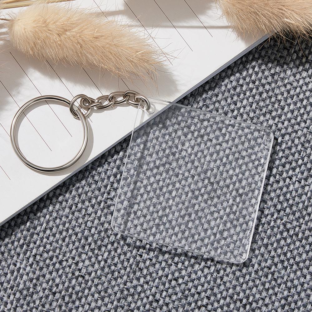 Personalized Square Acrylic Keychain - Print on Demand | MadeMine ...
